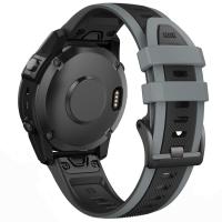 China Eraysun for Garmin Fenix 8 47mm 51mm Quick Fit Two-Tone Breathable Sport Silicone Watch Bands Garmin Compatible for sale