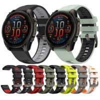 China Eraysun Luxury Silicone for Gramin Fenix 8 Classic 22mm Watch Bands  Breathable Bracelet Mens Adjustable Watch Strap for sale