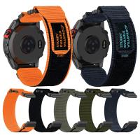 China Eraysun 20/22/26mm Quick Release Elastic Strap Replaceable Bracelet for Garmin Fenix 8/E/Enduro3 Fabric Nylon Watch Band for sale