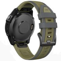 China Eraysun Silicone for Garmin Watch Strap 22/26mm Breathable Adjustable Rubber Quick Release Bracelet Strap for Garmin Watch Band for sale