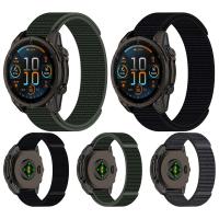 China Smartwatch Quick Fit Release Elastic Band Sport Nylon Watch Strap for Garmin Fenix8 Enduro3 Fenix E  Fabric Watch Bands for sale