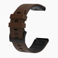 China Breathable 20/22/26mm Quick Release for Garmin Fenix 7 7S 7X 6S 6 6X 5S 5 Genuine Leather for Garmin Watch Strap for sale