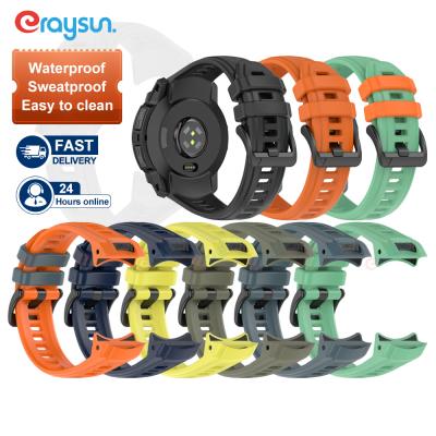 China Eraysun Sports Silicone Strap for Garmin Instinct 3 50mm 45mm Soft Watch Band Breathable Replacement Watch Bands 22mm 26mm for sale