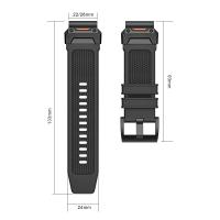 China 22mm 26mm Quick Release Silicone Watch Strap for Garmin Fenix 3 5 5X 6X 7X Replacement Adjustable Watch Bands for sale
