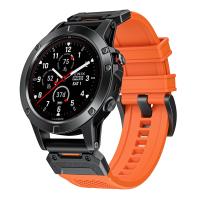 China 22mm 26mm Quick Release Silicone Watch Strap for Garmin Fenix 3 5 5X 6X 7X Replacement Adjustable Watch Bands for sale