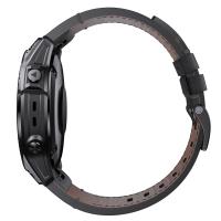 China Eraysun 22mm 26mm Leather Watch Strap for Garmin Fenix5X/5XPlus 6X/6XPro 7X/3/3HR Fenix5 6 7 Instinct Quick Release Watch Band for sale