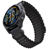 China Ocean Nylon 26mm Fabric Watch Strap for Garmin Fenix 7XPro/5X/Plus/8/3/6X Pro Sport Elastic Quick Release Watch Bands Breathable for sale