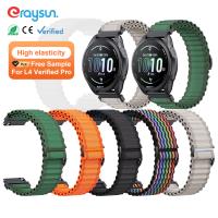 China Eraysun 22mm 26mm Ocean Nylon Fabric Watch Straps for Huawei GT5/4/3/2 for Garmin Fenix 7XPro/5X/8 Sport Elastic Smartwatch Band for sale