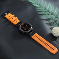 China Eraysun Silicone FKM Smart Watch Band Strap for Garmin Watch With 5 Colors Ventilation Smart Watch Band Strap for sale