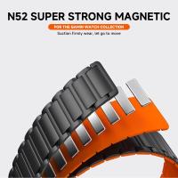 China Eraysun Silicone Magnetic Watch Strap 26mm for Garmin Fenix 7X 7 Pro Fenix 6X 5X Forerunner 965 955 Quick Release Watch Band for sale
