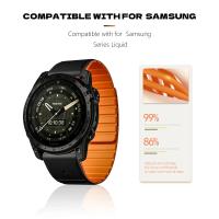 China Eraysun Breathable Luxury Silicone Magnetic Watch Strap for Garmin Fenix 7/7X/6/6X/5/5X Smartwatches-Custom Sport Quick Release for sale