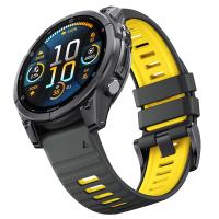 China Eraysun Double Color Silicone F6-26 HGK Quick Fit Watch Strap  for Garmin Fenix 8 22mm 26mm Smart Watch Strap for sale