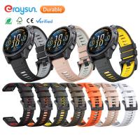 China Eraysun Double Color Silicone F6-26 HGK Quick Fit Watch Strap  for Garmin Fenix 8 22mm 26mm Smart Watch Strap for sale