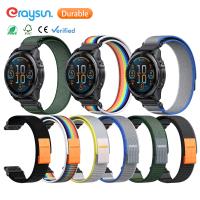 China Eraysun Nylon 26H Magic Buckle Quick Fit Watch Strap for Garmin Fenix 8 22mm 26mm Smart Watch Strap for sale