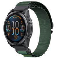 China High Mountain Nylon Abs Buckle Quick Fit Watch Strap for Garmin Fenix 8 22mm 26mm Fabric Smart Watch Strap for sale
