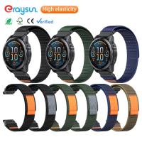 China Eraysun Nylon 27H Magical Buckle Quick Fit Watch Strap for Garmin Fenix 8 22mm 26mm Smart Watch Strap for sale