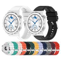 China Eraysun Silver Metal Buckle Rubber Strap 20mm Watchband for Huawei GT3 42mm/Samsung Gear S2 Classic/Amazfit GTS3 Wristbands for sale