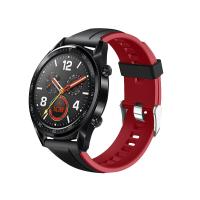 China Two Tones Color Silicone Wristband Strap for HUAWEI WATCH GT 2 46mm / GT Active 46mm HONOR Magic Band Bracelet GT2 for sale