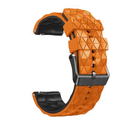 China Eraysun 22mm Silicone Band Strap for Huawei Watch GT3 Pro Replacement Bracelet Football Grain Sports Bands for sale