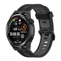 China 22mm Two Color Silicone Quick Release Soft Rubber Replacement Watch Band for Huawei Gt3 44mm Huawei GT Runner for sale