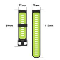 China 22mm Two Color Silicone Quick Release Soft Rubber Replacement Watch Band for Huawei Gt3 44mm Huawei GT Runner for sale