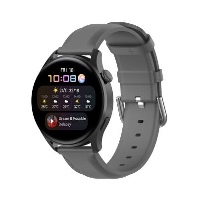 China 20mm 22mm Leather Strap for Samsung Active 2 40mm/44mm Gear S3 46mm Huawei Watch GT2 Bracelet Galaxy Watch 4/Classic/3 46/42mm for sale