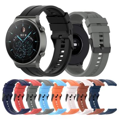 China Eraysun 22mm Official Silicone Band for Huawei Watch Gt 2 Pro 20mm Original Watchband for Huawei Gt3 42mm Replacement Bracelet for sale