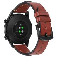 China Eraysun Universal Retro-Styled Leather Watchband Strap Bracelet 22mm Strap for Huawei Honor Magic Watch 2 Watch GT GT2 46mm for sale
