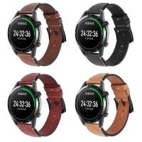 China Eraysun Universal Retro-Styled Leather Watchband Strap Bracelet 22mm Strap for Huawei Honor Magic Watch 2 Watch GT GT2 46mm for sale