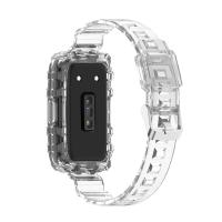 China Eraysun Sport Transparent Strap for Huawei Watch Band 6/7/6Pro Clear With Rugged Bumper Case for Honor Band 6 Accessories for sale