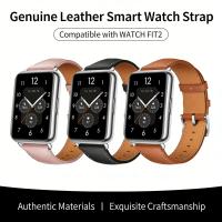 China Eraysun Smartwatch Accessories Genuine Leather Smart Wristband Bracelet Strap for Huawei Watch Fit 2 Watch Bands for sale