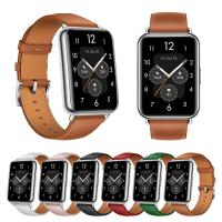China Eraysun Smartwatch Accessories Genuine Leather Smart Wristband Bracelet Strap for Huawei Watch Fit 2 Watch Bands for sale