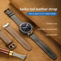 China Leather Watch Straps Business High Quality Men's Watchband for Huawei Watch GT Cyber Replacement Bands for sale
