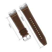 China Leather Watch Straps Business High Quality Men's Watchband for Huawei Watch GT Cyber Replacement Bands for sale