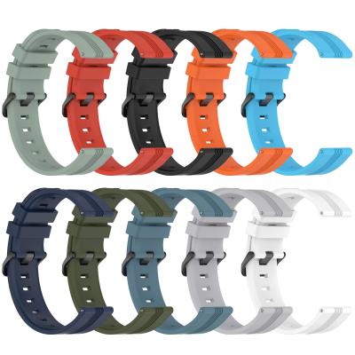 China Pure Color Silicone Watch Band Strap Watch Accessories for Huawei Watch Gt 3 SE Silicone Watch Bands for sale