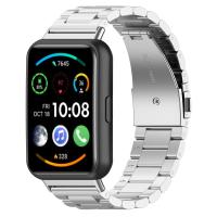 China Eraysun Three Beads Stainless Steel Bands for Huawei Watch Fit 2 Solid High-quality Charm Watch Bands for sale