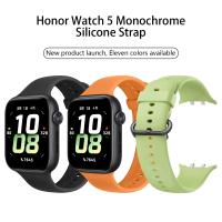 China Eraysun Silicone Sport Watch Band for Honor Watch5 Rubber Watch Strap Soft Adjustable Sport Smart Custom Breathable Watch Bands for sale