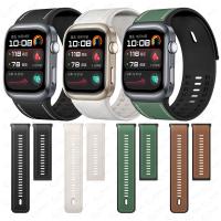 China Leather Silicone Watch Strap for Huawei Band D2 Watch Wristband Breathable Adjustable Sport Smart Watch Band Bracelet for sale
