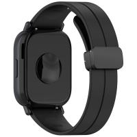 China Eraysun Magnetic Folding Buckle Silicone Watch Band for Huawei Watch GT5/4/3 Pro Replacement Straps for Redmi Watch5 Active/Lite for sale