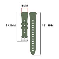China Eraysun 18mm Replacement Strap for Huawei Watch GT4 41mm Silicone Wristband for Huawei Watch GT5 Pro 42mm Silicone Strap for sale
