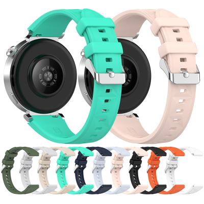 China Eraysun 18mm Replacement Strap for Huawei Watch GT4 41mm Silicone Wristband for Huawei Watch GT5 Pro 42mm Silicone Strap for sale