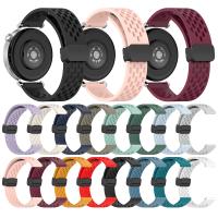 China Eraysun Rubber Strap for Huawei Watch GT5 41MM GT5 Pro 42MM Folding Buckle Silicone Strap 18MM Classic Silicone Watchband for sale