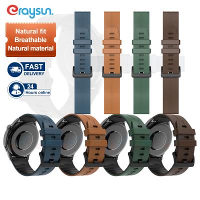 China Eraysun 20mm 22mm Watch Band for Huawei Watch GT 5 GT5 Pro 46mm Strap for Huawei GT GT4/GT3/GT2 Pro Silicone Bracelet Watch Band for sale