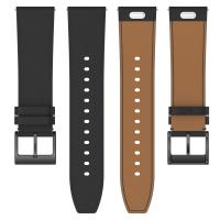 China 22mm Watch Strap for Huawei GT5/GT5 Pro 46mm Replaceable Breathable Adjustable Quick Release 22mm Leather Watch Bands for sale
