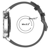 China 18mm Leather Watch Strap for Huawei GT5 41mm GT5 Pro 42mm Replaceable Breathable Adjustable Quick Release Watch Bands for sale