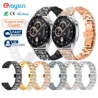 China Eraysun Luxury 22mm Breathable Stainless Steel Women's Metal Strap Watch Band for & Honor Smartwatches for sale