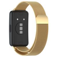 China Eraysun Metal Strap for Huawei Band 8/9/10 NFC Smartwatch Magnetic Wristband Mlianese Loop Belt Bracelet Stainless Steel Strap for sale