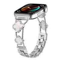 China Eraysun Women Diamond Strap for Huawei Watch Fit3 Metal Wrist Band Stainless Steel Replacement Jewelry Clover Watch Band for sale