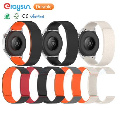 China Eraysun 18mm 20mm 22mm Magnetic Silicone Watch Strap for Huawei Watch GT5 GT4 Pro 46mm for Amazfit GTR 47mm GTR3 GTR2 Watch Band for sale