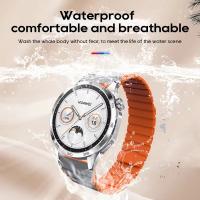 China Breathable Silicone Magnetic Watch Strap 22mm for Huawei GT3 GT2 for Gear S3 Frontier Adjustable Sport Classic Watch Bands for sale